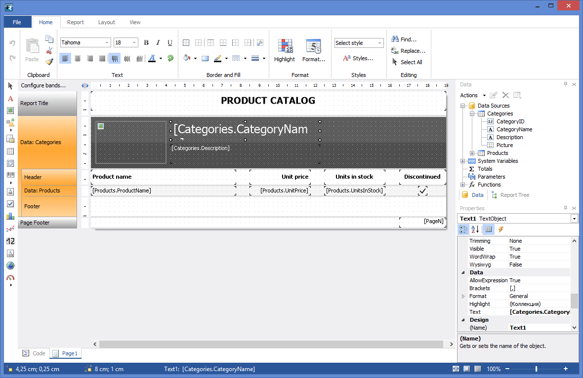 Visual Report Designer FastReport Net Reporting Tool For Windows 
