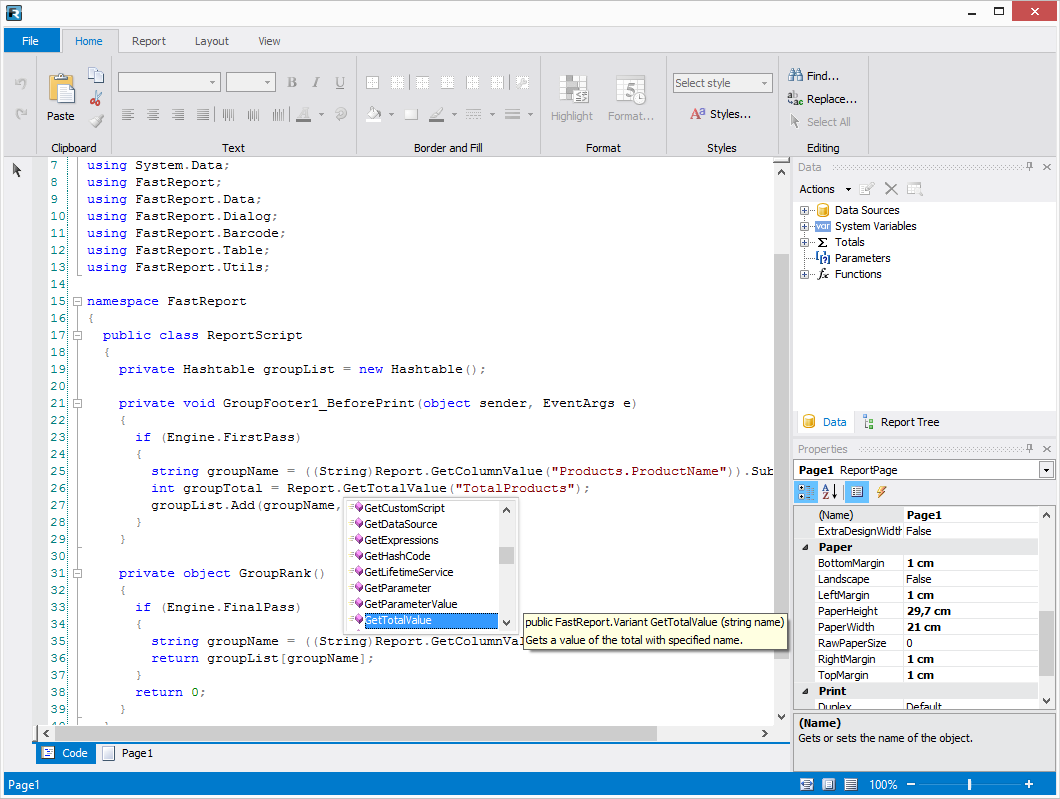 Fastreport Net Reporting Tool For Windows Forms Aspnet Mvc And Net Core With Full Source
