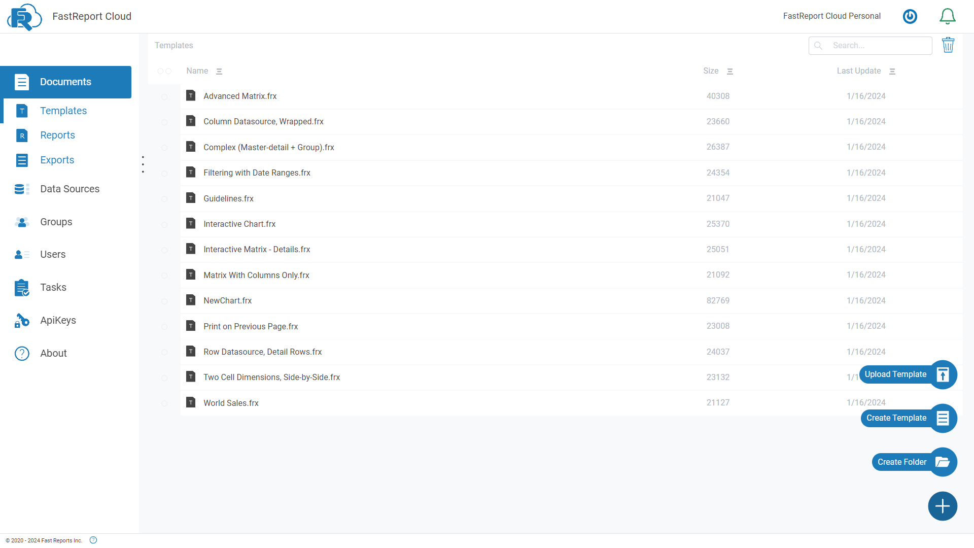 Documents | FastReport Cloud