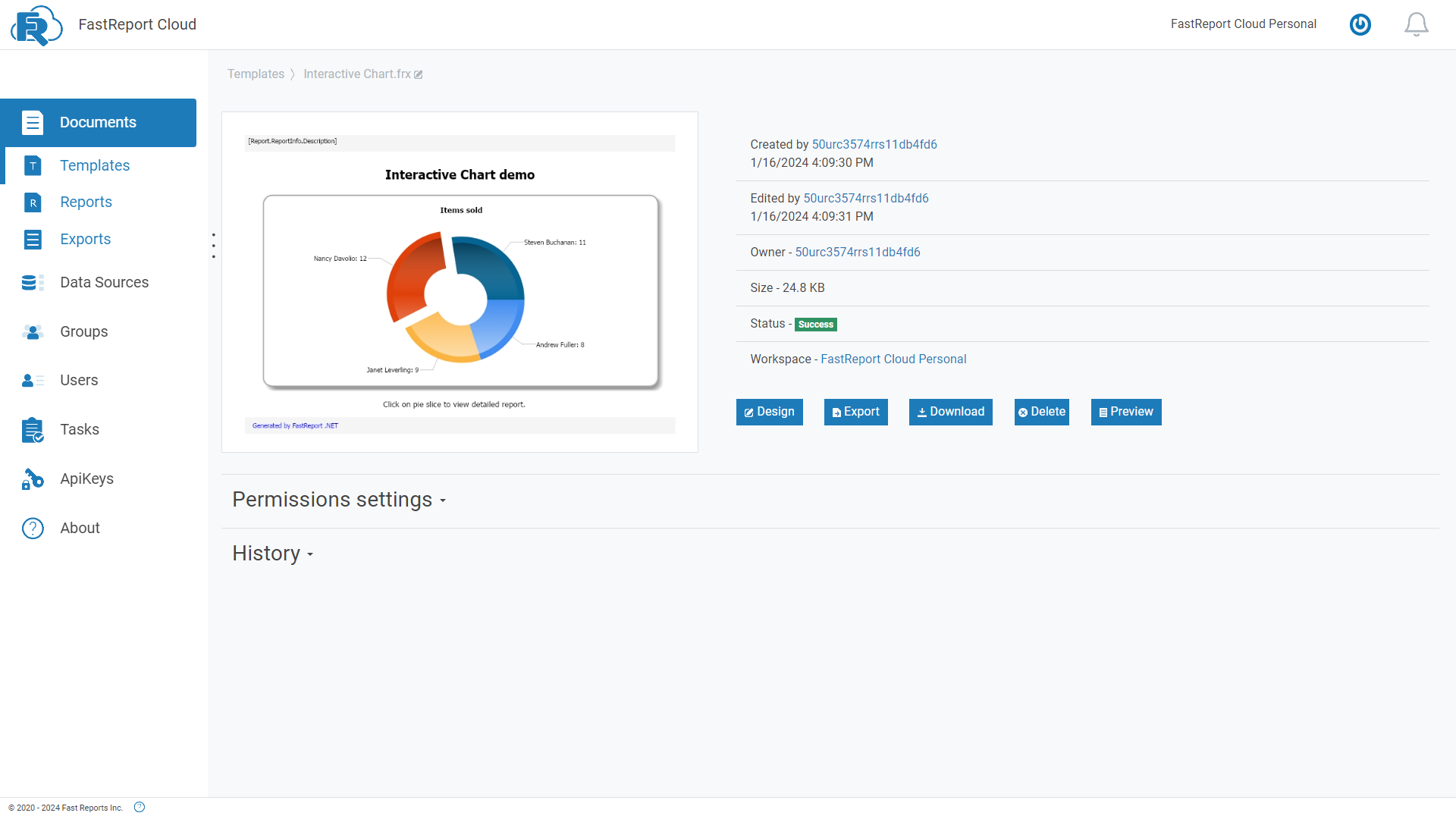 Documents | FastReport Cloud