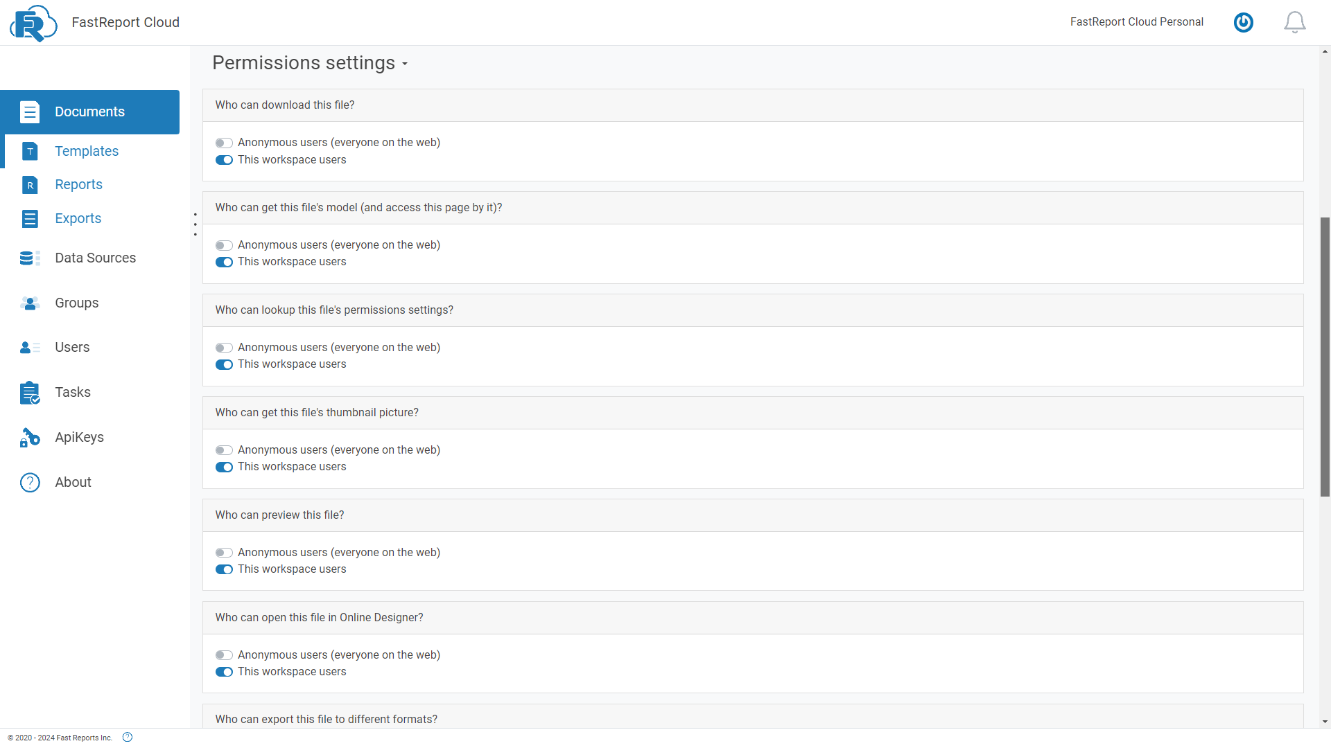 Documents | FastReport Cloud