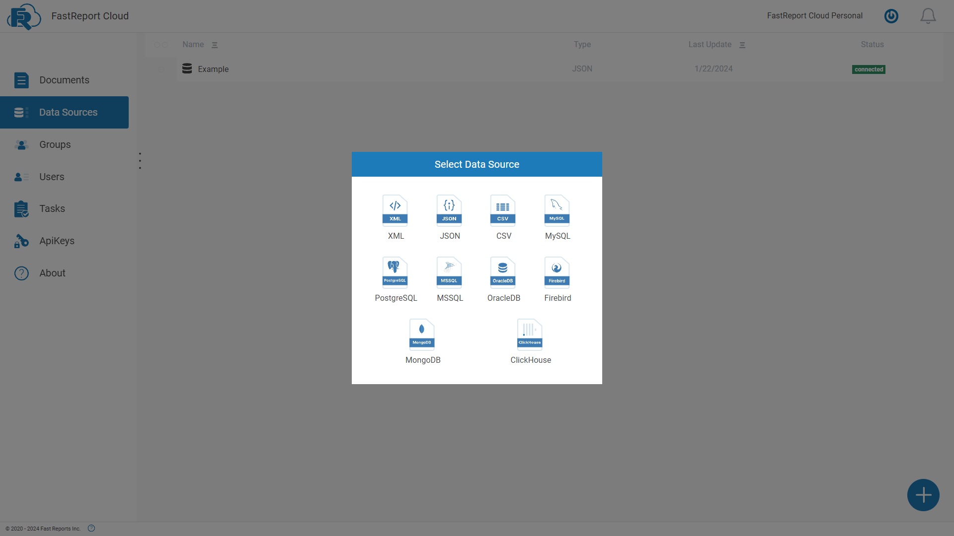 Data sources | FastReport Cloud