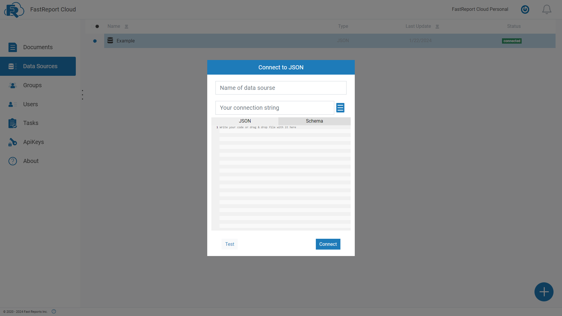 Data sources | FastReport Cloud