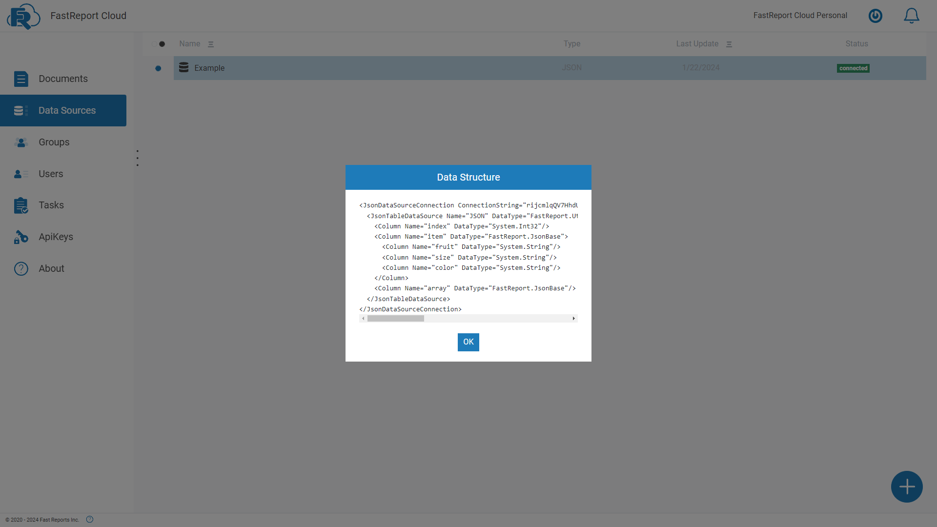 Data sources | FastReport Cloud