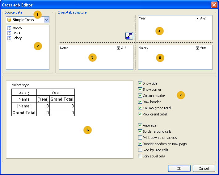 Constructing a cross-tab report | FastReport FMX