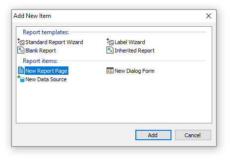 Managing pages | FastReport .NET