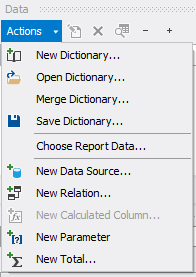 The "Data" window | FastReport .NET