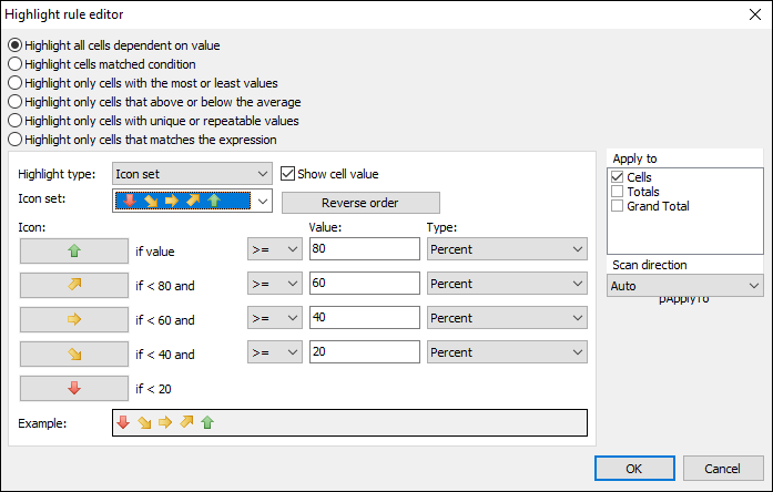 Continuous highlighting | FastReport VCL