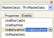 Example of using the “OnBeforePrint” event | FastReport VCL