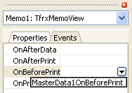 Example of using the “OnBeforePrint” event | FastReport VCL