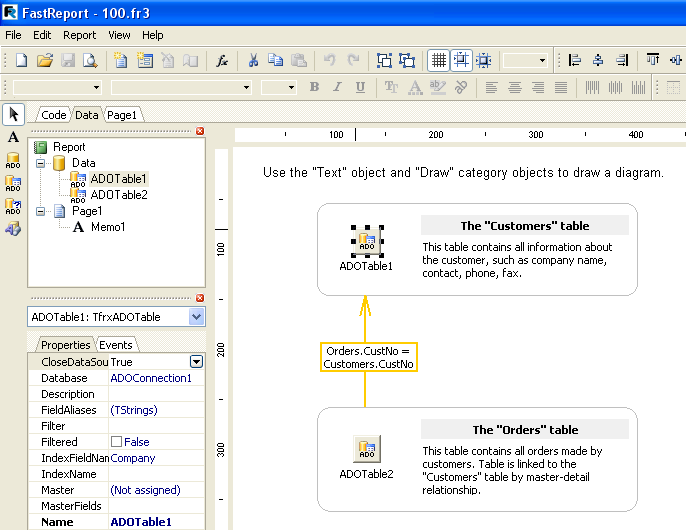 Data access components | FastReport VCL