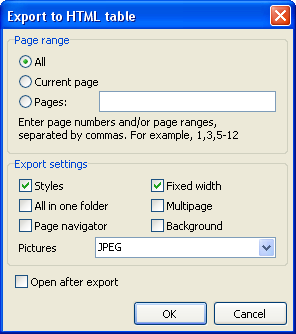 Export into HTML Format | FastReport VCL