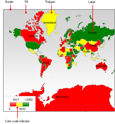 Map elements | FastReport VCL