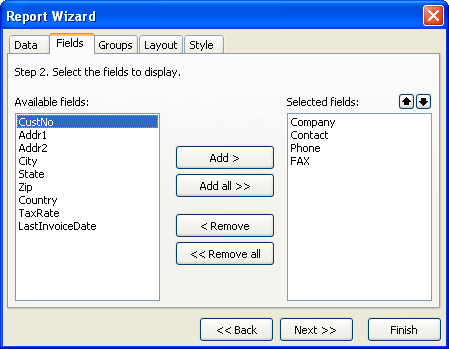 New report wizard | FastReport VCL