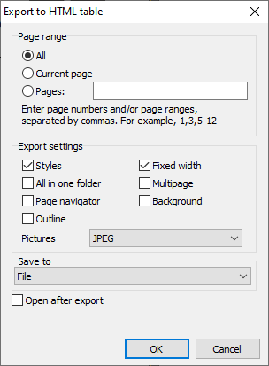 Export into HTML Format | FastReport VCL