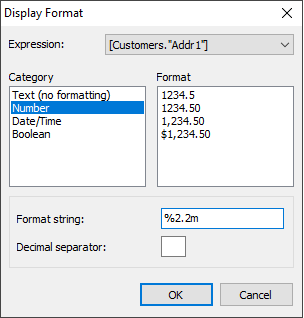 Formatting of values | FastReport VCL