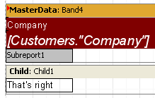 Limitations on use of subreports | FastReport VCL