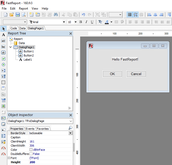 Dialogue forms | FastReport VCL