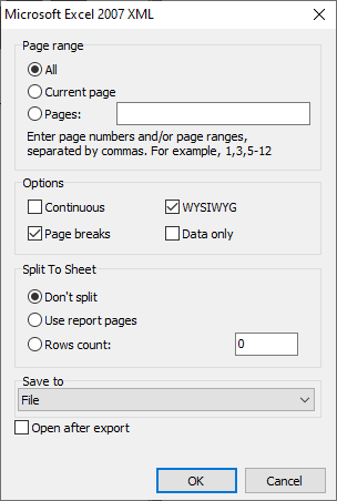Export to Excel 2007 | FastReport VCL