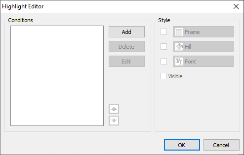Conditional highlighting | FastReport VCL