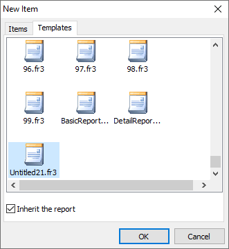Creating a base report | FastReport VCL