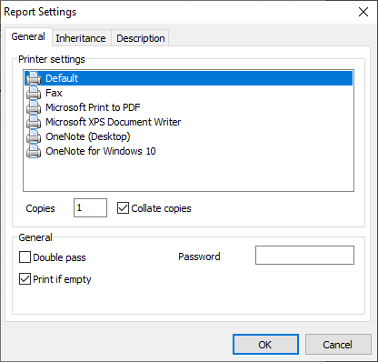 Report settings | FastReport VCL