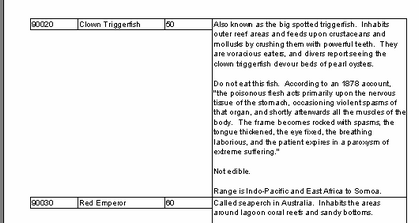 Displaying data in the form of a table | FastReport VCL