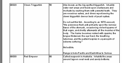Displaying data in the form of a table | FastReport VCL
