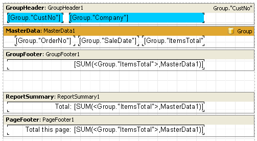 Page and report totals | FastReport VCL