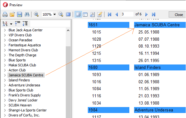Using the “Outline” object | FastReport VCL