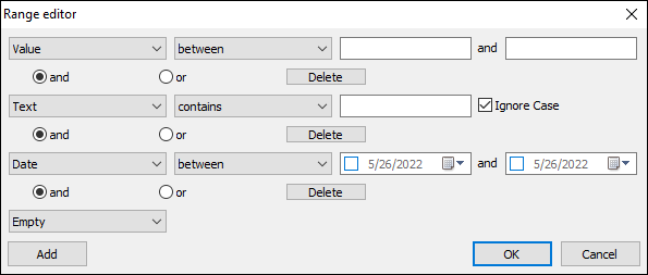 Filtering | FastCube VCL