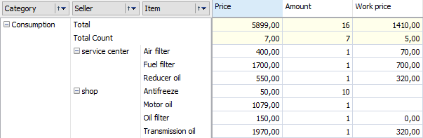 Totals | FastCube VCL