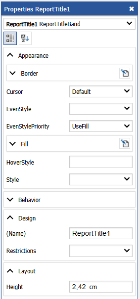 Formatting | FastReport Online Designer