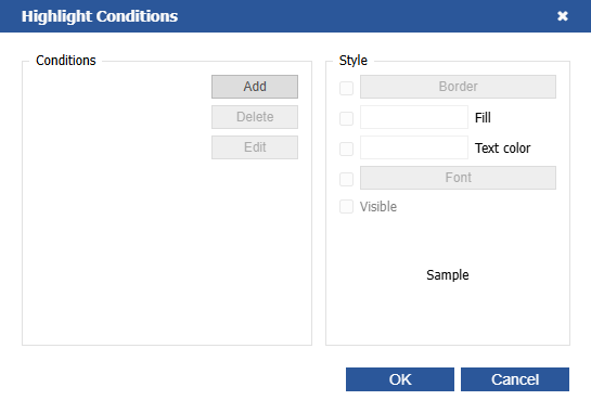 Conditional highlighting | FastReport Online Designer