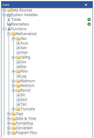 Functions | FastReport Online Designer