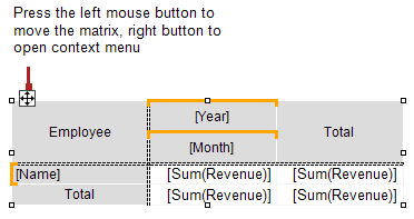 Matrix setup | FastReport Desktop