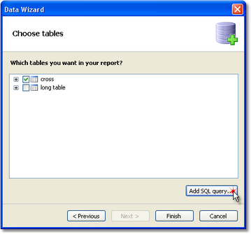 Creating a SQL query | FastReport Desktop