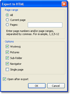 Export to HTML | FastReport Desktop