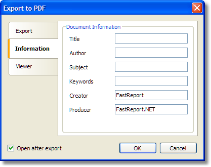 Export to Adobe Acrobat (PDF) | FastReport Desktop