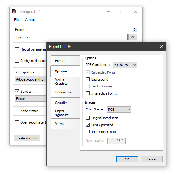 Tasks | FastReport Desktop