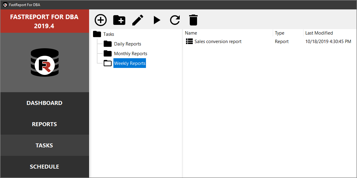 Tasks | FastReport Desktop
